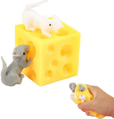 Mouse Toy, Stretchy Mice Cheese, Mouse and Cheese Toy Sloth Hide and ...