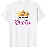 Amazon.com: Funny PTA Queen Volunteer Quote T-Shirt : Clothing, Shoes ...