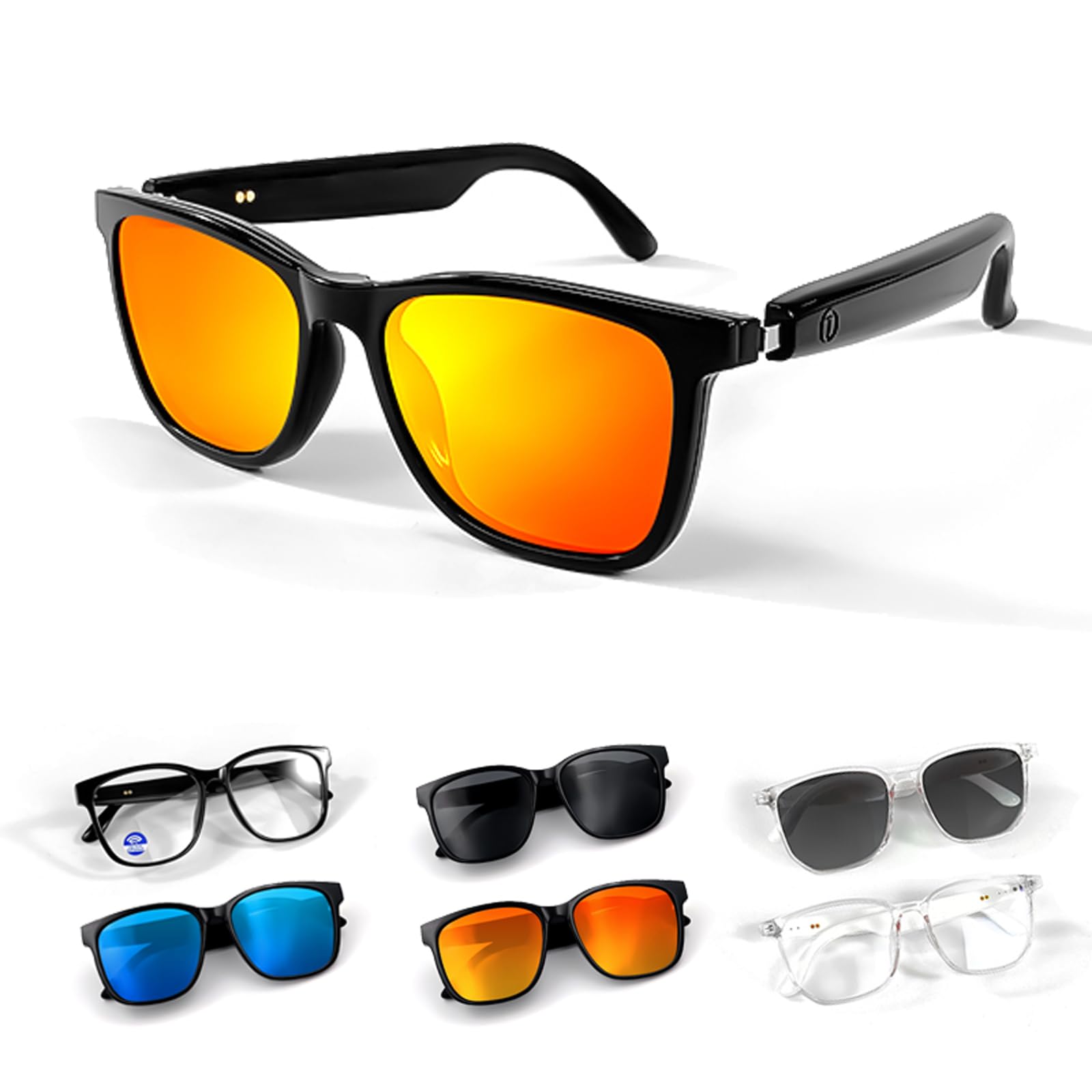 Wireless Bluetooth Sunglasses for Men Women Polarized, Smart Sunglasses ...