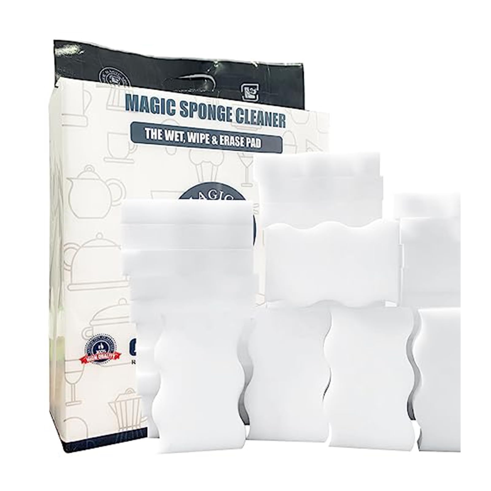 Foamworld 70 Pack Magic Sponges Eraser, 2X Density Melamine Sponge ...