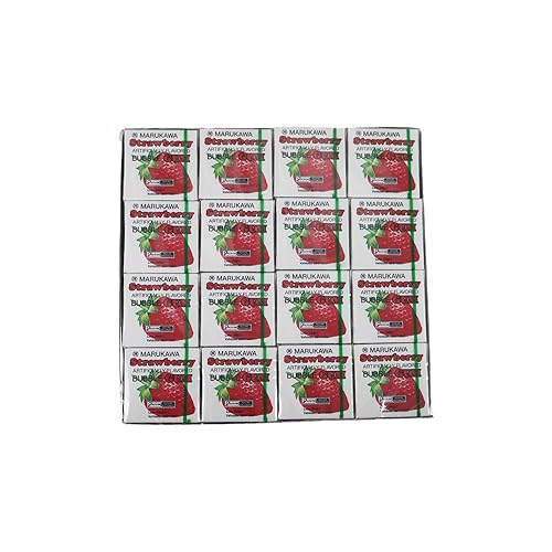 Authentic Japanese Marukawa Strawberry Flavored Fusen Gum 48 Packs in ...