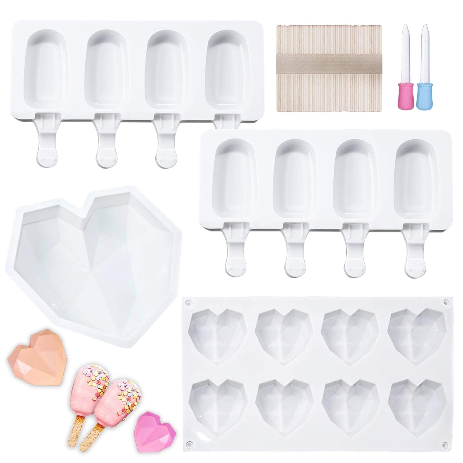 Halatool 3 Pack 6-Cavity Hot Chocolate Bomb Mold Semi Sphere Silicone ...