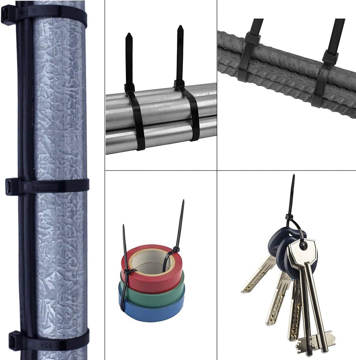 Kafton Cable Ties 100mm x 2.5mm Red – (Pack of 100) – BigaMart