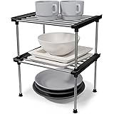 Amazon.com: Carrotez Cabinet Organizer Shelf, Set of 2 Stackable ...