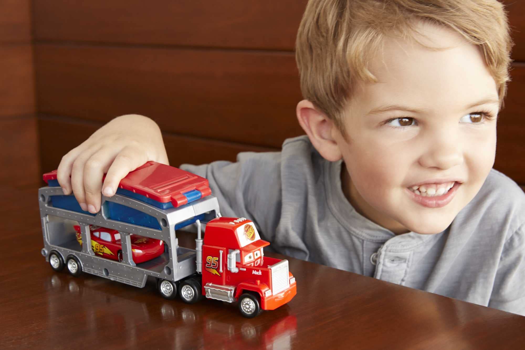 Mua Mattel Disney and Pixar Cars Mack Toy Truck & Lightning McQueen ...