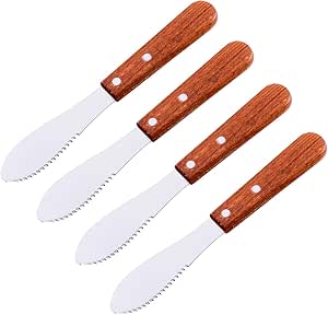 Amazon.com | 8" Stainless Steel Straight Edge Butter Cheese Cream ...