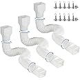 Amazon.com : plusgutter Rain Gutter Downspout Extensions, Flexible ...