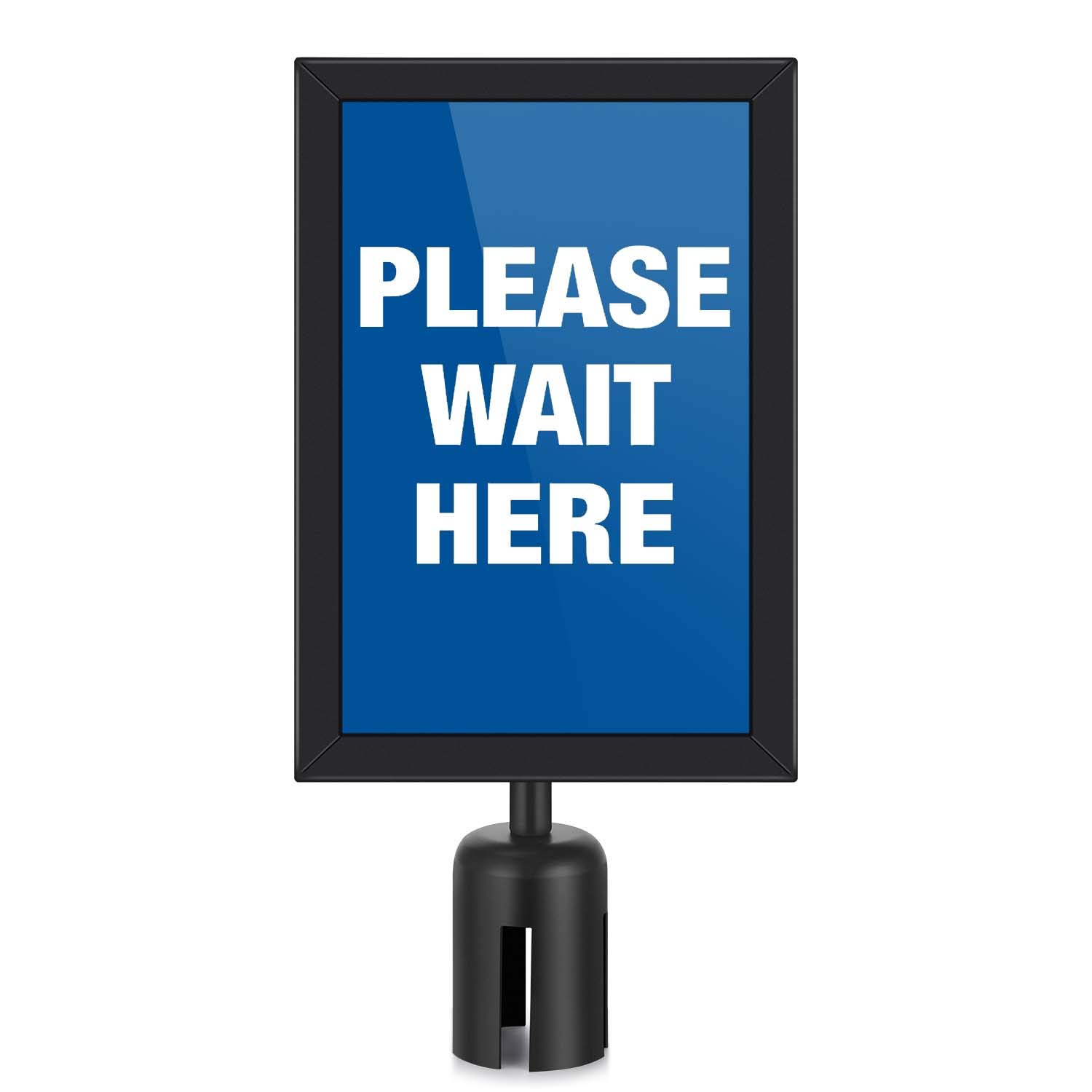 Flexzion Stanchion Sign Holder Retractable Stanchions Topper 2.36″ Dia ...