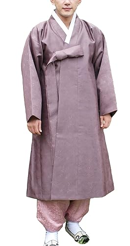 Altair Men Outer Coat Korean Traditional Clothes Durumagi with Patterns ...