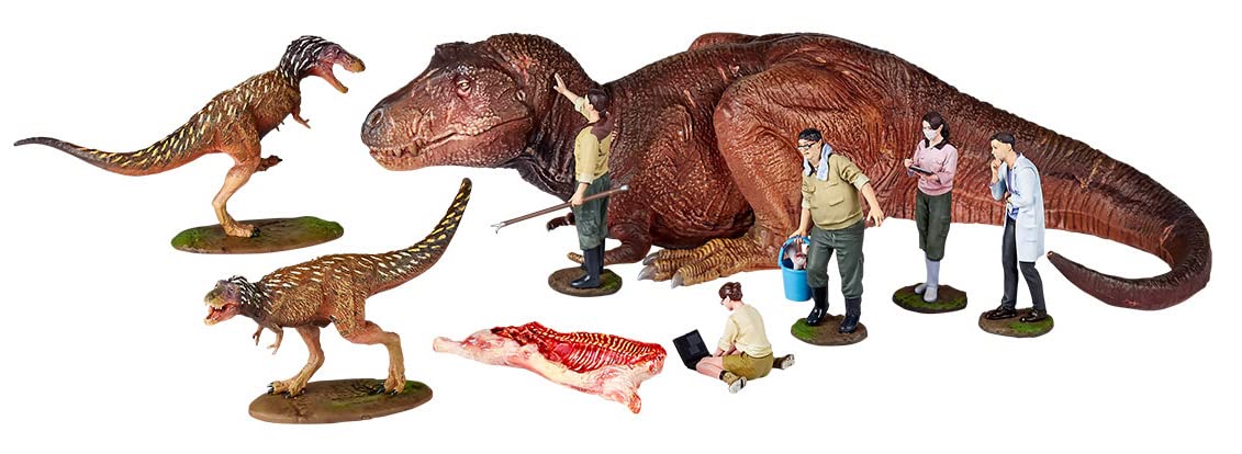 Mua Kaiyodo Art Pla Researcher and Tyrannosaurus Set, 1/35 Scale ...