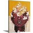 Amazon.com: OneSheep Shop Black Women Wall Art African American Women Canvas Wall Art Black Girl ...