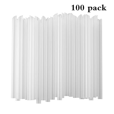 Buy 100pcs Tapioca Straw Tapioca Straw Pearl Milk Tea Straw Disposable ...