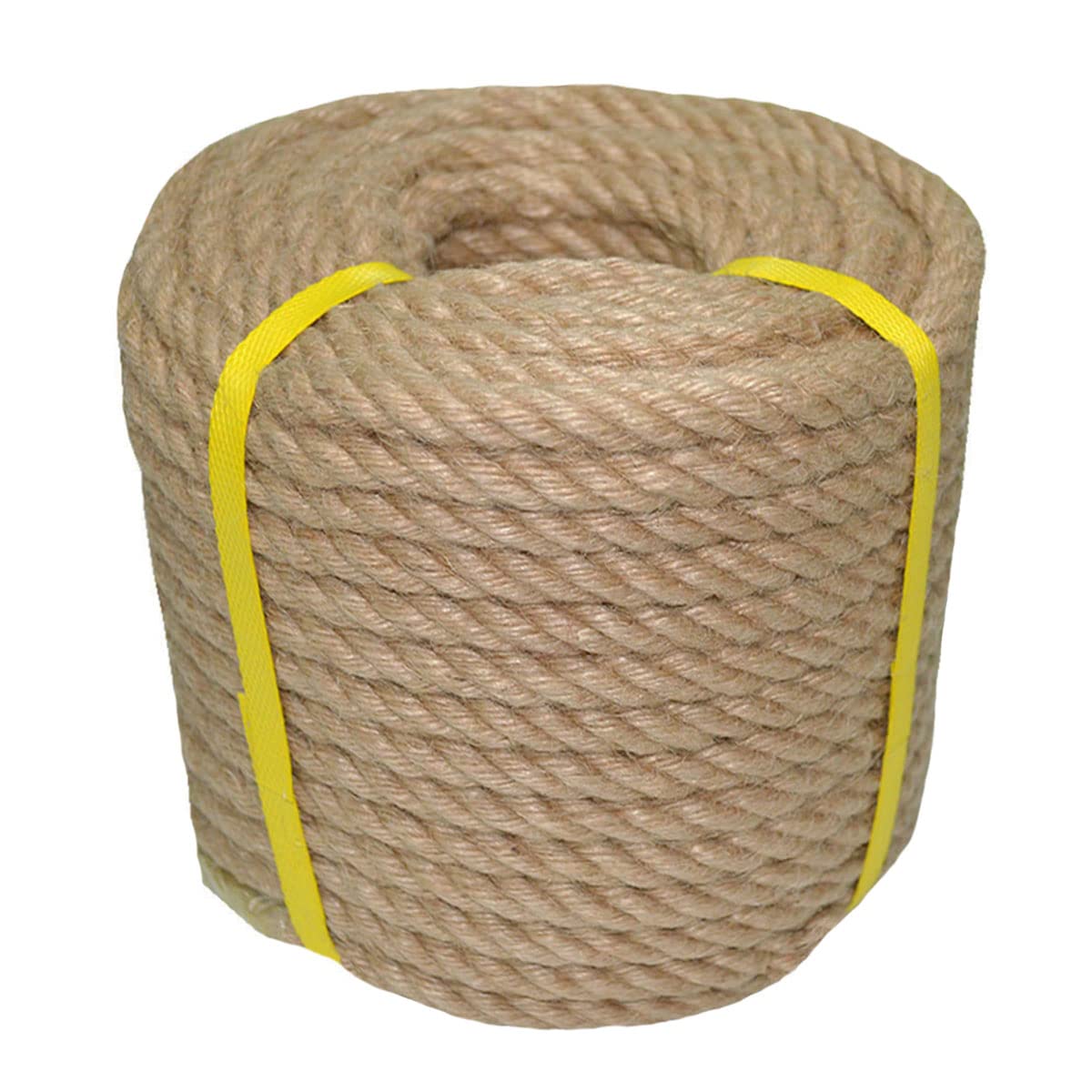 Natural Jute Rope Thick Hemp Rope (1/2 in x 50 ft) Strong Jute Twine ...