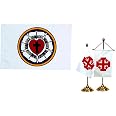 Amazon.com : Lutheran Luther Rose Banner Desk Flag F-03 : Outdoor Flags ...