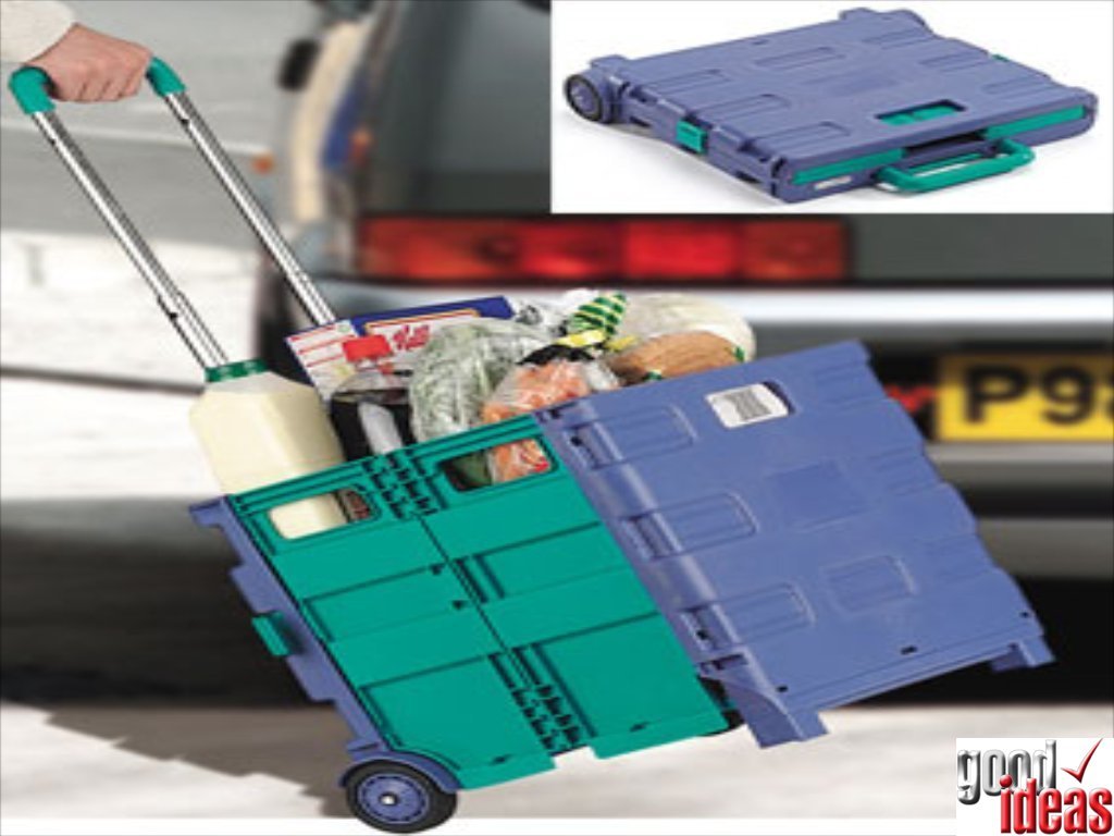 Super Trolley/ Pack & Roll/ Folds Flat/ New: Amazon.co.uk: Kitchen & Home