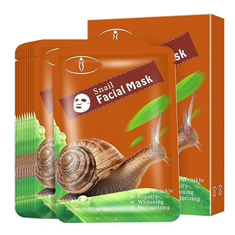 Amazon.com : Ofanyia Snail Facial Mask Hydrating Moisturizing Anti ...