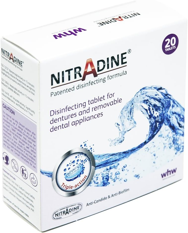 Nitradine Disinfecting Tablets (6 Boxes of 20) 120 Tablets: Amazon.co ...