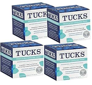 Amazon.com: Tucks Medicated Cooling Pads 100 Pads Per Pack (Pack of 4 ...