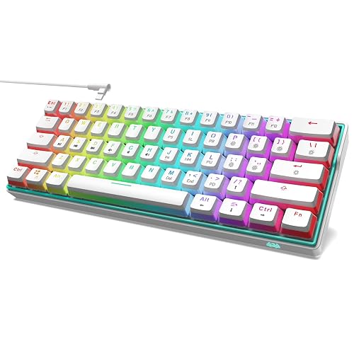 Nitafxhu NT61 60% Mechanical Gaming Keyboard Full RGB Backlit PBT ...
