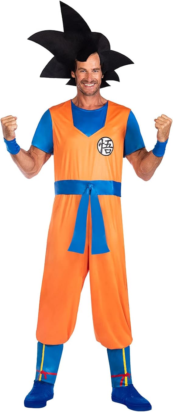 Amscan Adult Mens Official Dragon Ball Z Licensed Goku Jumpsuit Fancy ...