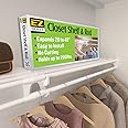 Amazon.com: EZ SHELF Closet Shelf with Hanging Rod - 28-48” Expandable ...