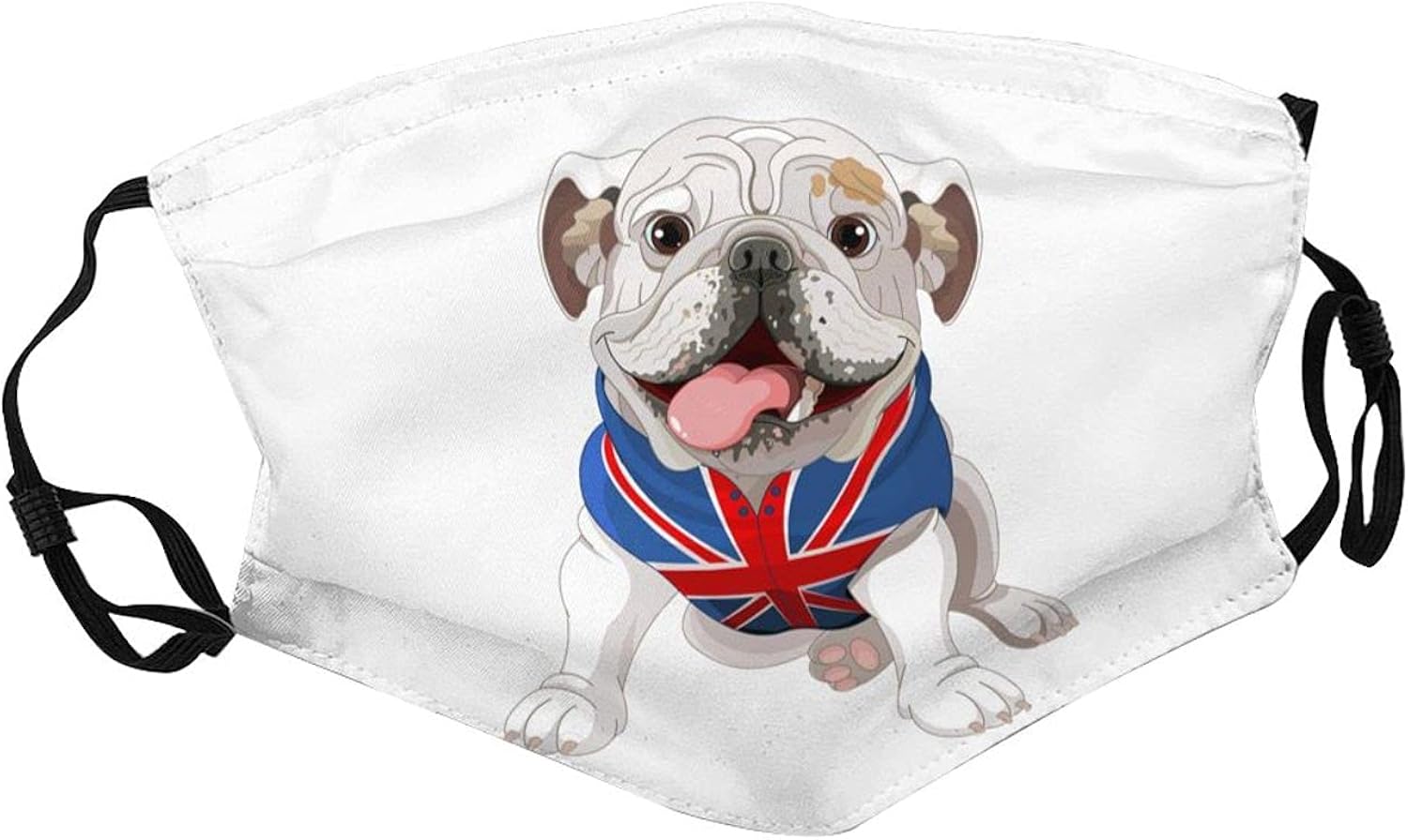 English bulldog Black Dust Reusable Face Mask Balaclava, Fashion ...