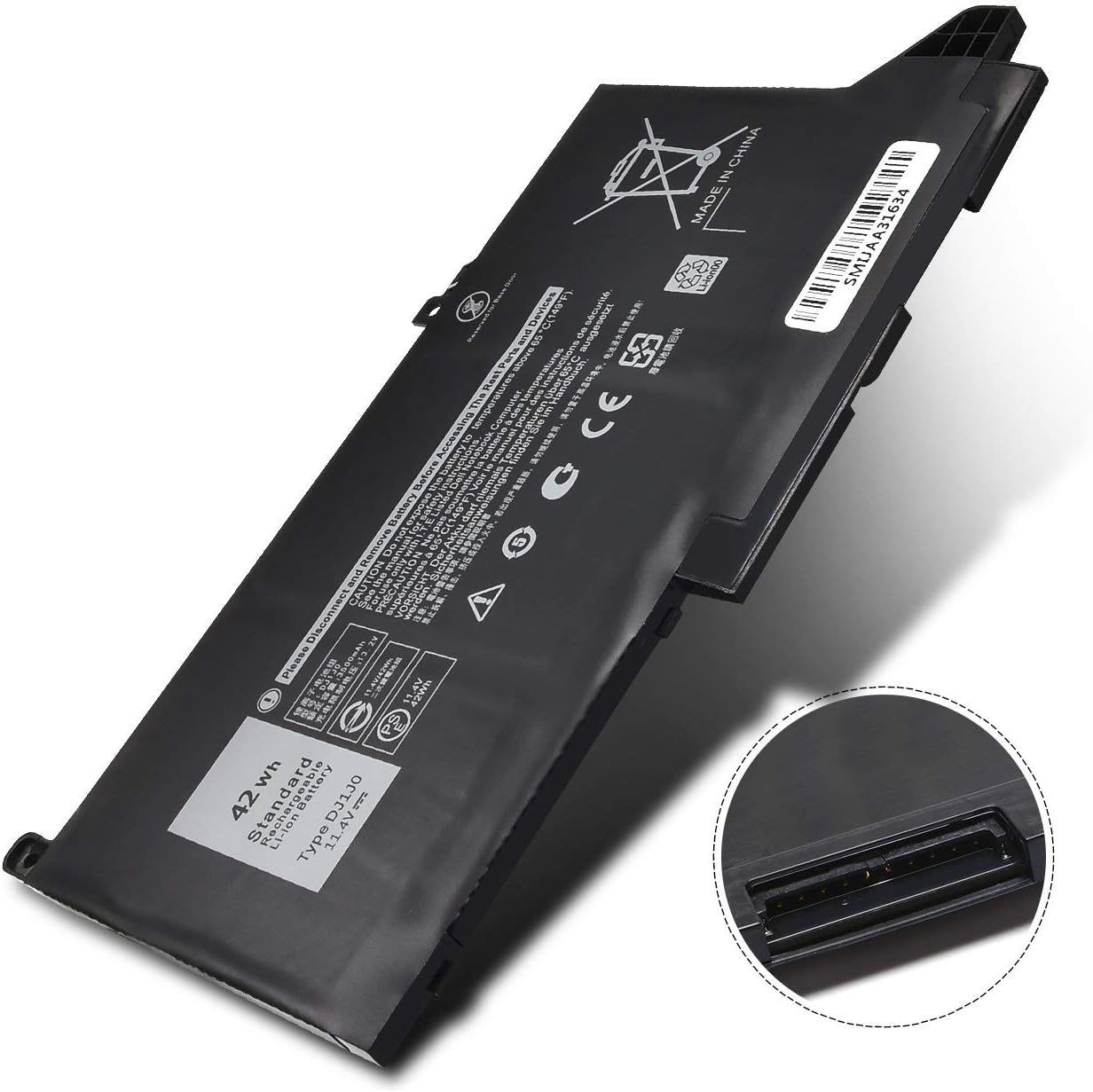 Amazon.com: 11.4V 42Wh DJ1J0 451-BBZL PGFX4 ONFOH DJ1JO Laptop Battery ...