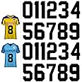 Amazon.com: 22 Sheets 8 Inch Iron on Numbers for Jersey Black Large ...