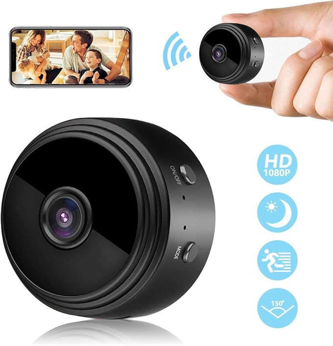 Spy Camera, 1080P FHD Mini Camera Hidden Wifi Small: Amazon.co.uk ...