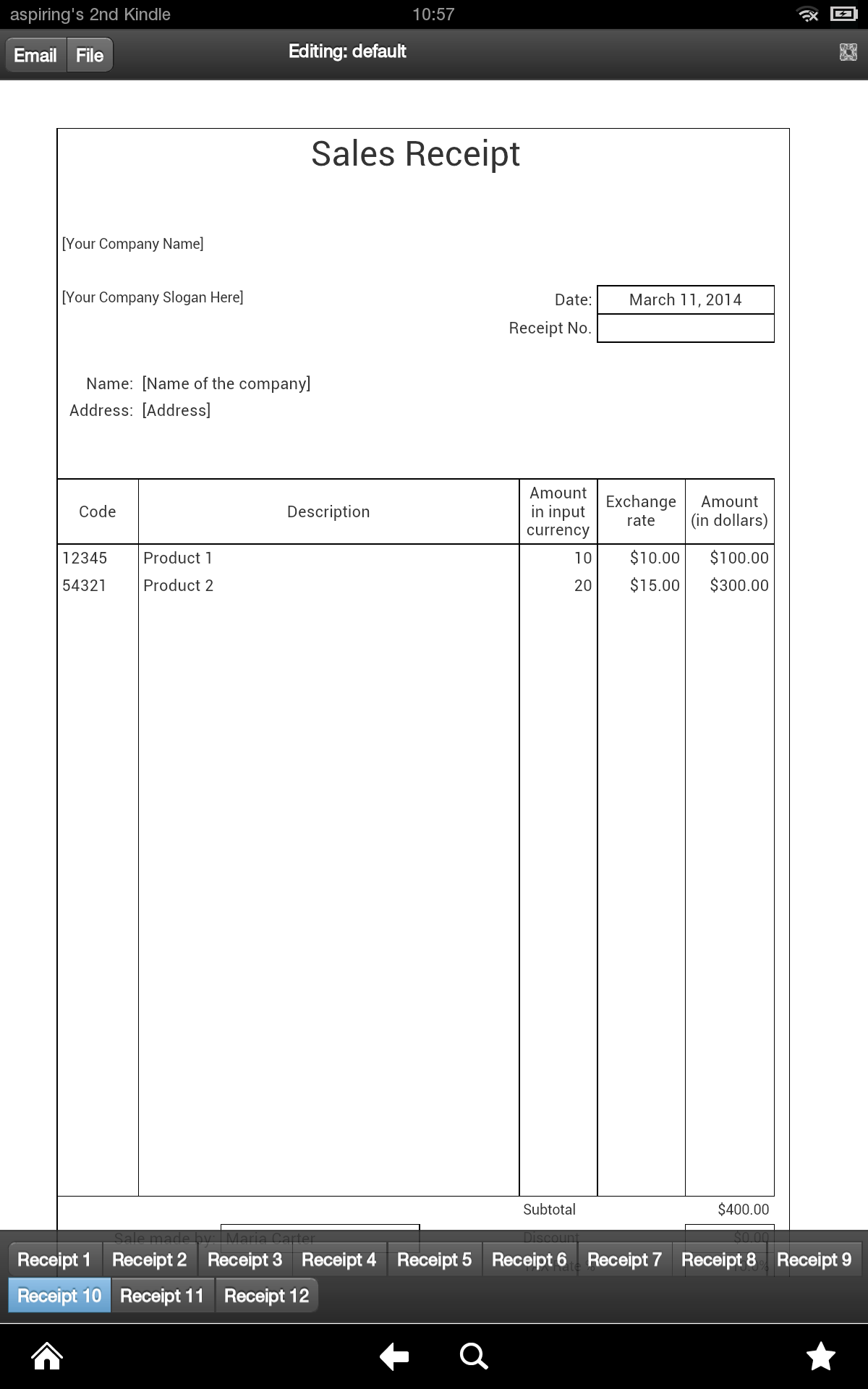 sales receipt pro:Amazon.com:Appstore for Android