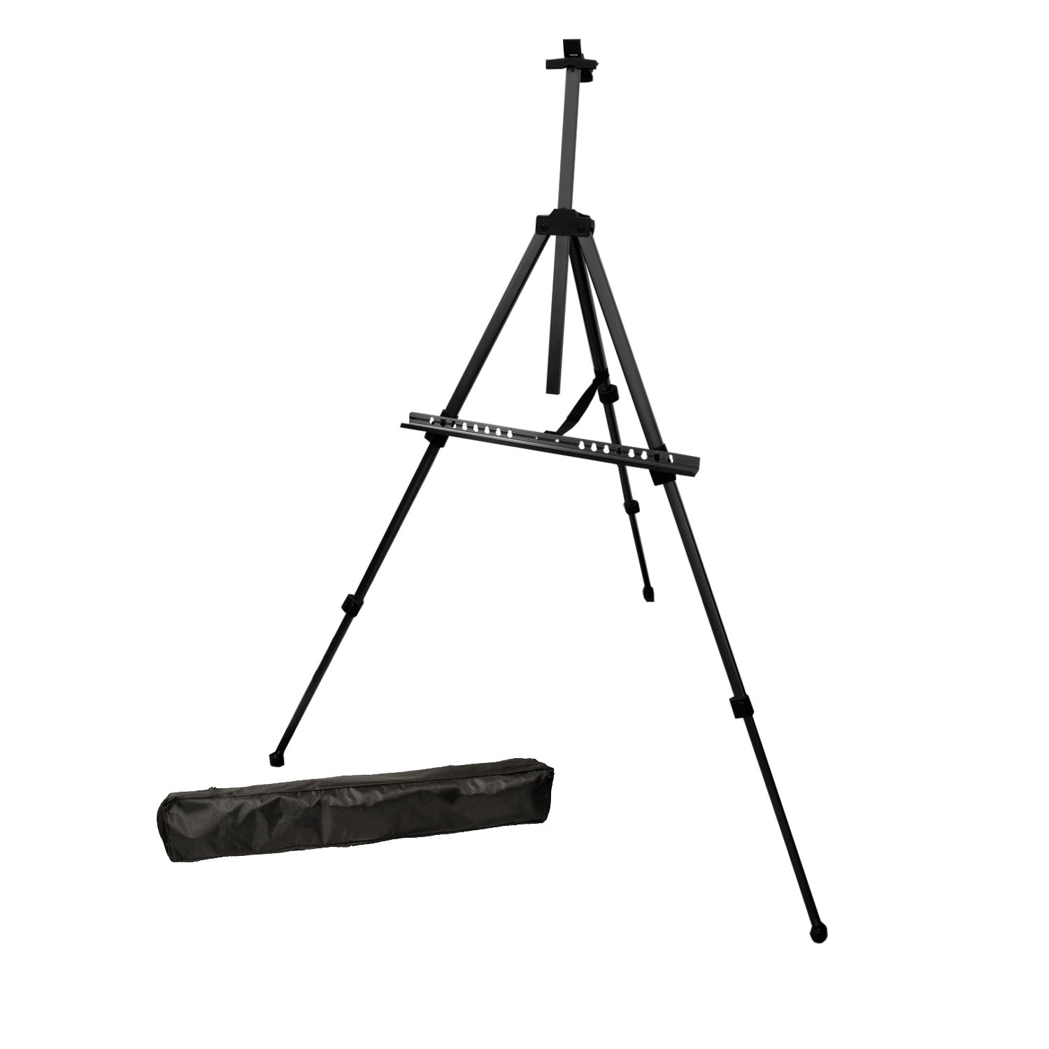 US Art Supply Black Pismo Lightweight Aluminum Field Easel - Great for ...