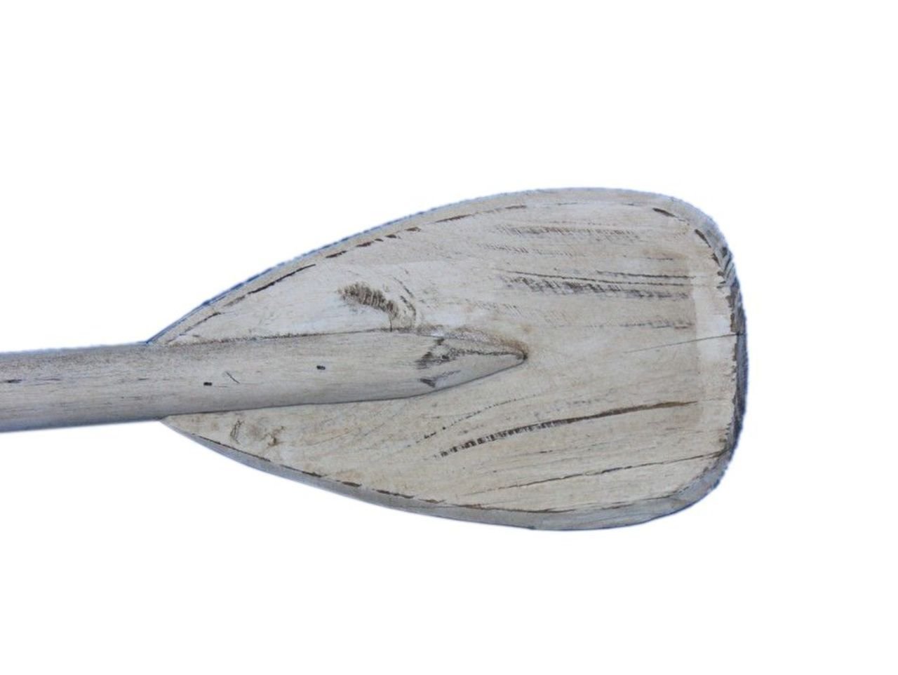 Hampton Nautical Paddle-24-101 Wooden Rustic Whitewashed Rowing Boat ...