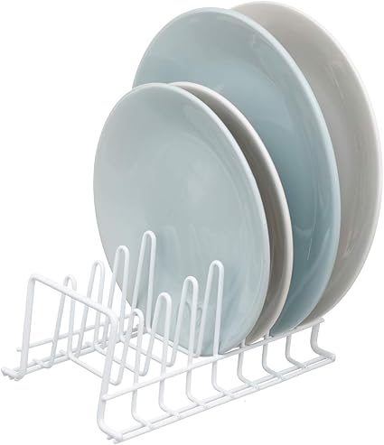 simplywire - Kitchen Plate Drainer Rack - Cupboard Storage Organiser ...