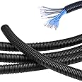 Amazon.com: 10 FT 1inch Split Wire Loom Tubing Wire Conduit,Flexible ...