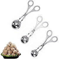 SINGOMON 3 Sizes Stainless Steel Meat Ballers with Anti-Slip Handles ...