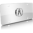Amazon.com: Au-TOMOTIVE GOLD Acura Chrome Logo on Chrome License Plate ...