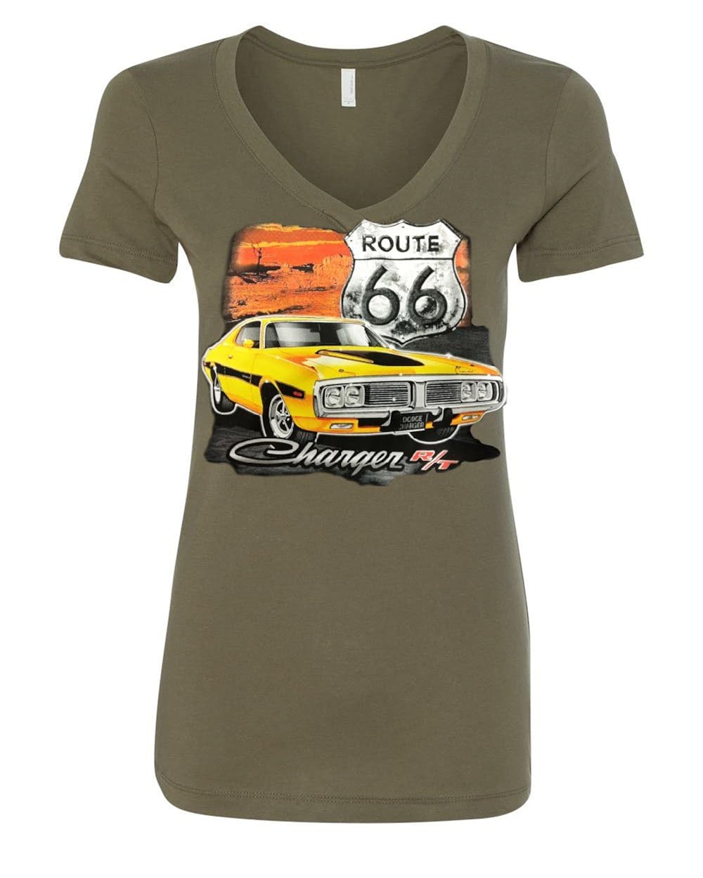 Dodge Charger R T T Shirt Route 66 Usa Muscle Car 4032 | Jznovelty