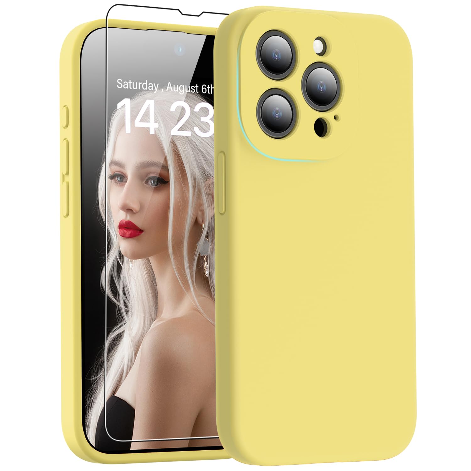DEENAKIN Designed for iPhone 15 Pro Max Case with Screen Protector ...