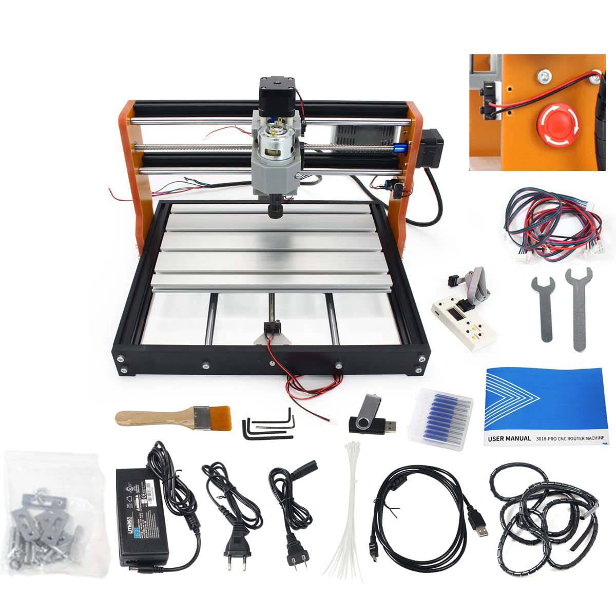 Mua CNCTOPBAOS Upgrade 3018 Pro CNC Router Kit,with GRBL Offline Controller,with 3 Axis Limit ...