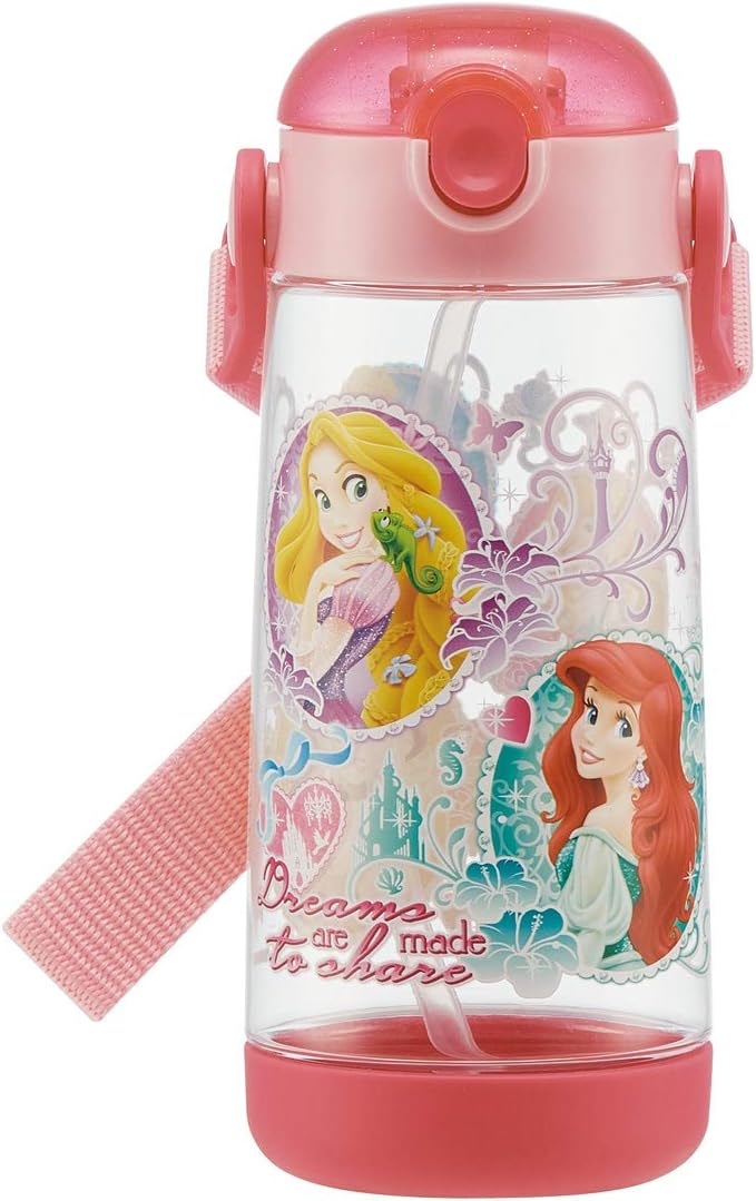 Amazon.co.jp : スケーター 子供用 水筒 クリアボトル ストロー付き プリンセス 20 ディズニー 480ml PDSH5 : ホーム＆キッチン