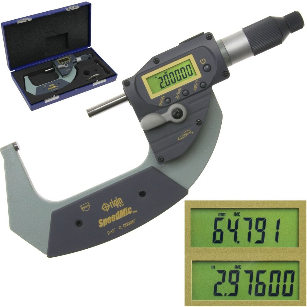 iGaging 0-1 Digital Quick Micrometer Bluetooth Connectivity Built-in ...