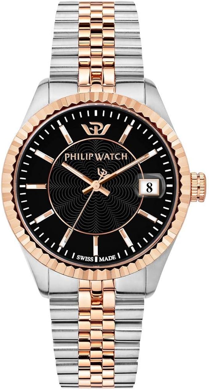 Philip Watch Men's Watch, Caribe Collection, Swiss Made, Made of Steel ...