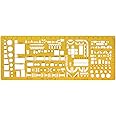 Amazon.com : Architectural Template Ruler Drawing Stencil Plastic ...