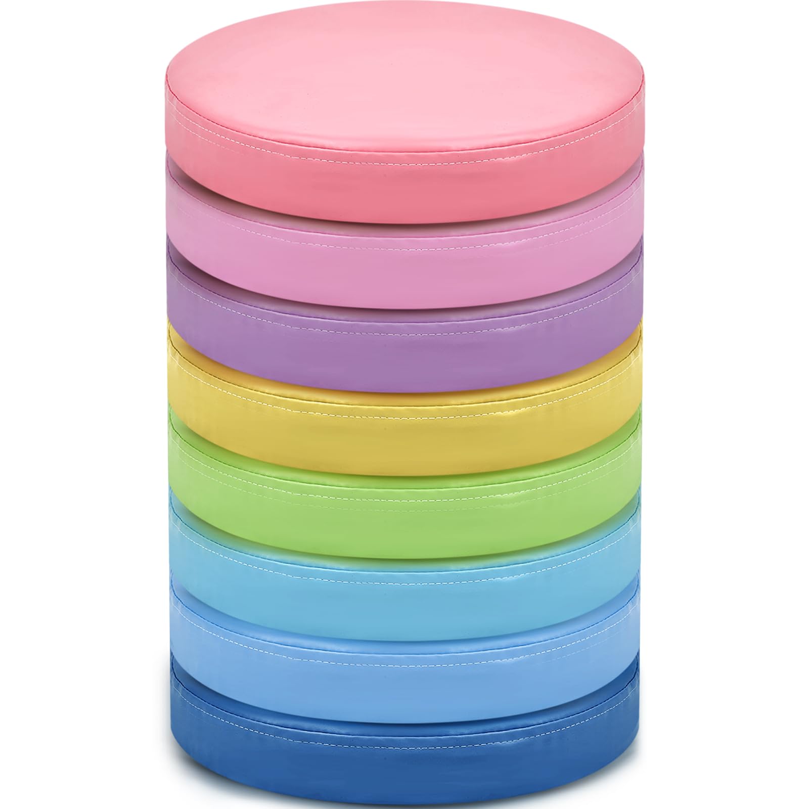 Juexica 8 Pcs Extra Thick Flexible Seating Floor Cushions Assorted ...