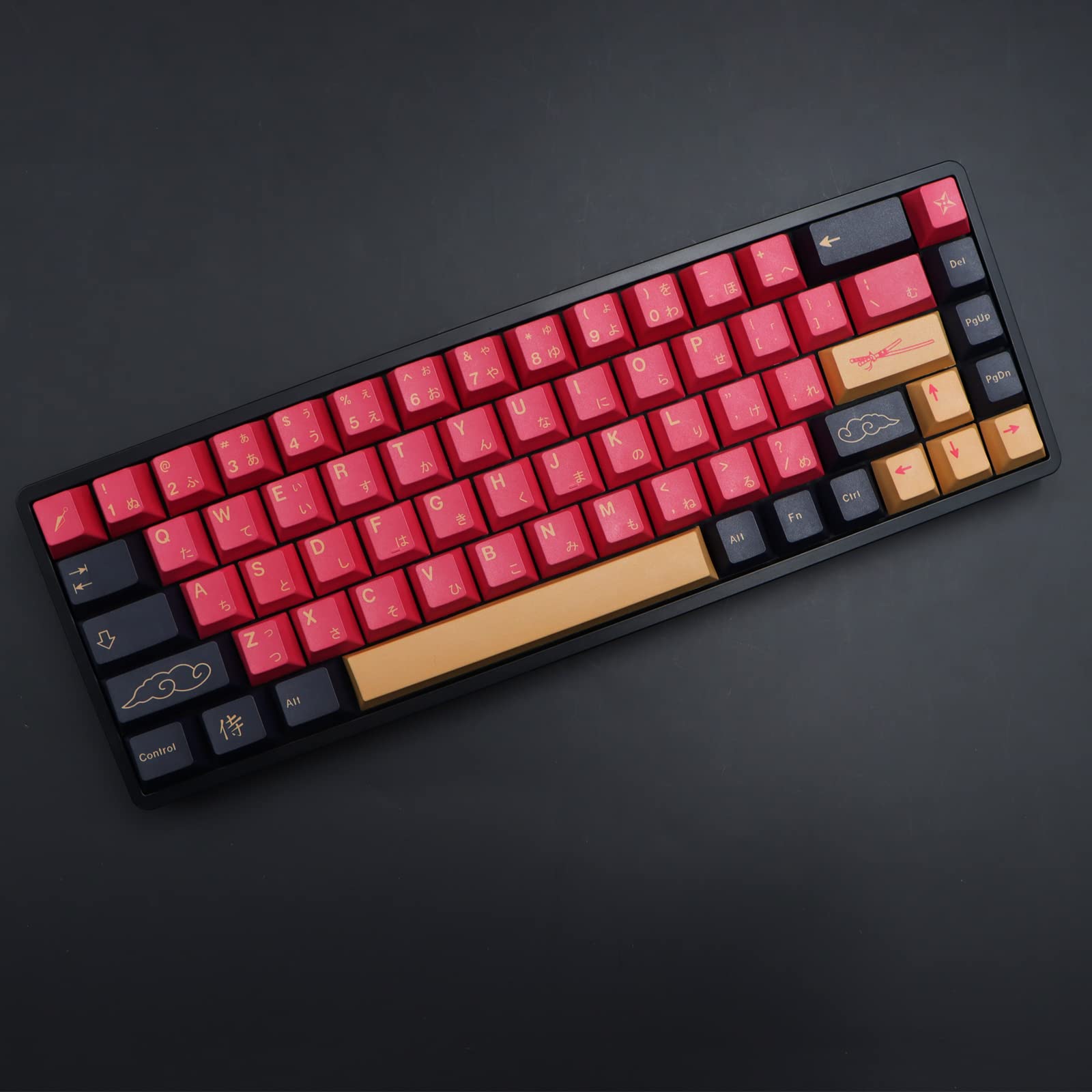 Mua MOLGRIA Red Samurai Keycaps, 129 Set PBT KeyCaps for Gaming ...