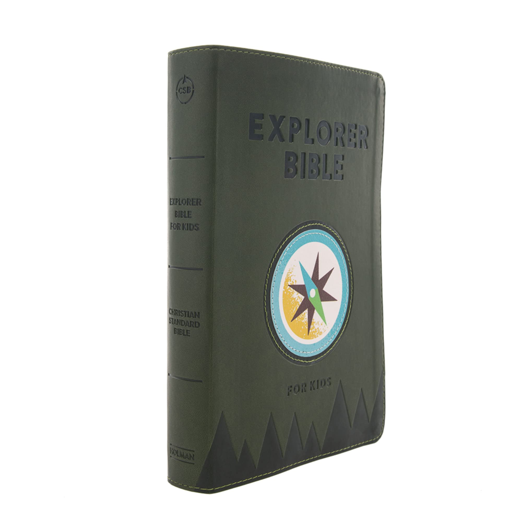 Mua CSB Explorer Bible for Kids, Olive Compass LeatherTouch, Red Letter ...