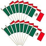 Amazon.com : 16 Pack Small Italy Flags on Stick - Mini Italian Flags ...