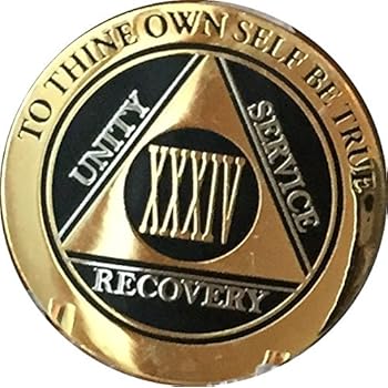 Amazon.com: 34 Year Bronze AA (Alcoholics Anonymous) - Sober / Sobriety ...