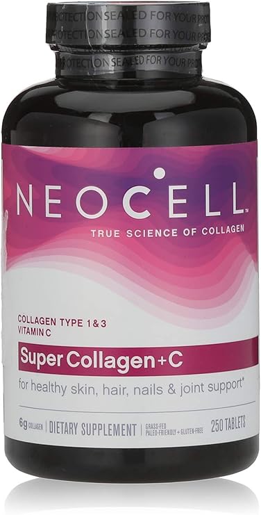 Neocell Super Collagen Plus C, Type 1 and 3 - 6000 mg - 250 Tablets ...