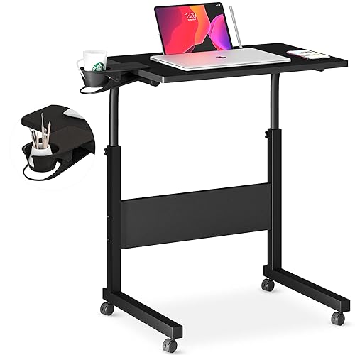 Klvied Small Standing Desk Adjustable Height, Portable Treadmill Desk ...